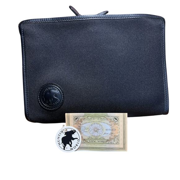 Hunting World | Bags | New Hunting World Authentic Black Leather Trim ...
